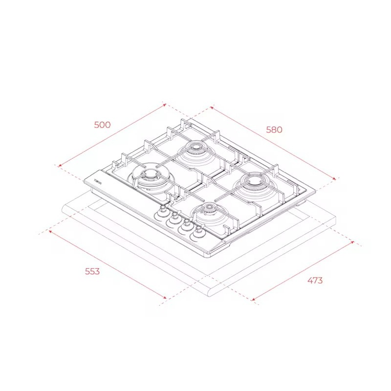 Vanilla Rustic Teka Pachet: Cuptor, Plita, Hota