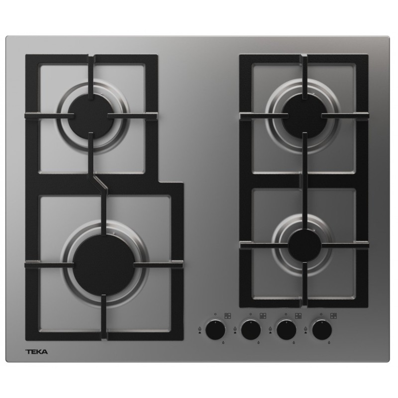 Plita Gaz Inox Teka EFX 60.1 - 4 Arzatoare, Aprindere Electrica